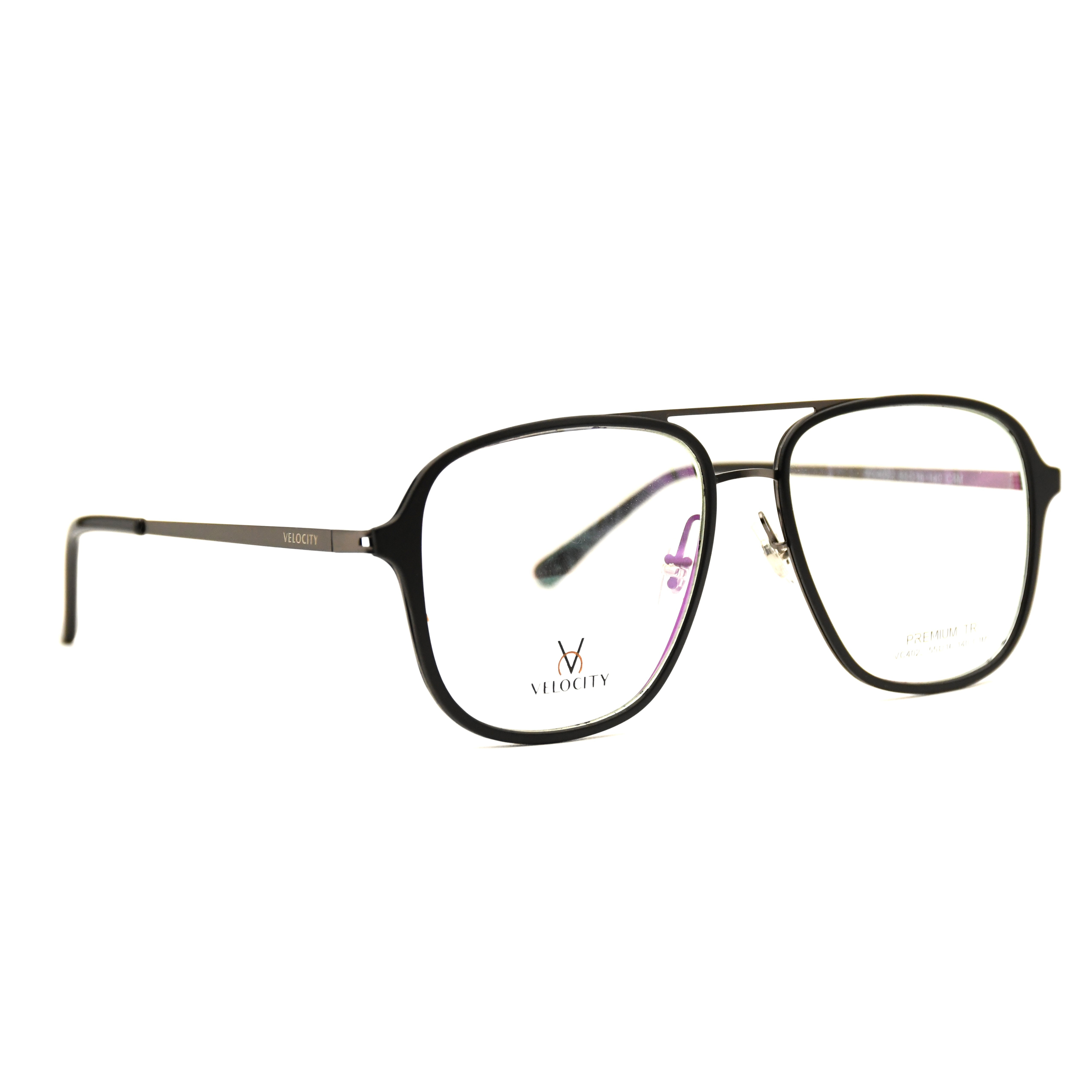 Velocity Rectangle Full Rim Metal Eyeglasses - 4022-C1M – Speksee